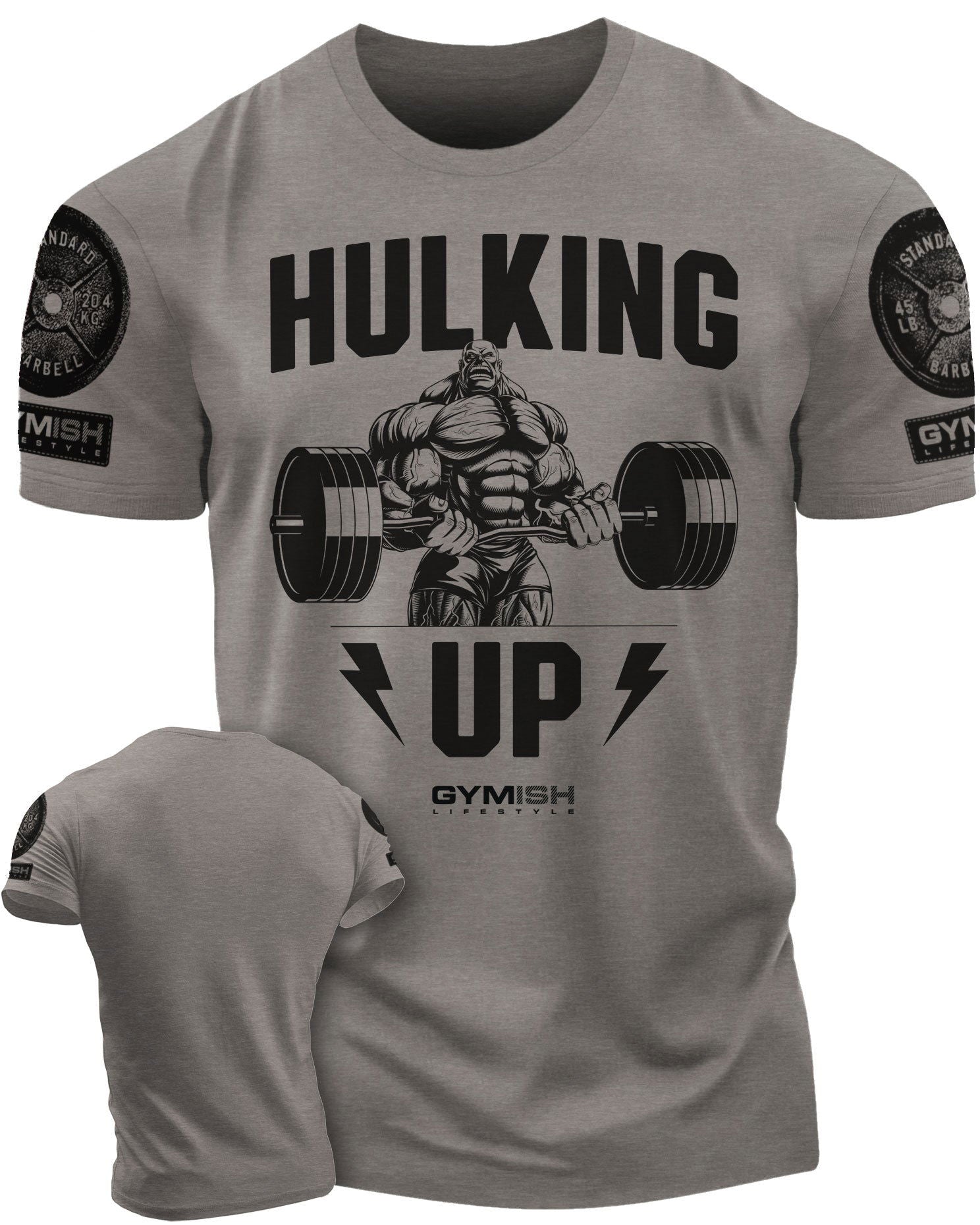 Hulking Up Workout T-Shirt, Funny Gym Shirts, Lifting T-Shirt, Deadlift – Gymish