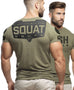 094- Squat Squad Rubber Back Design Gym Shirt for men – Gymish