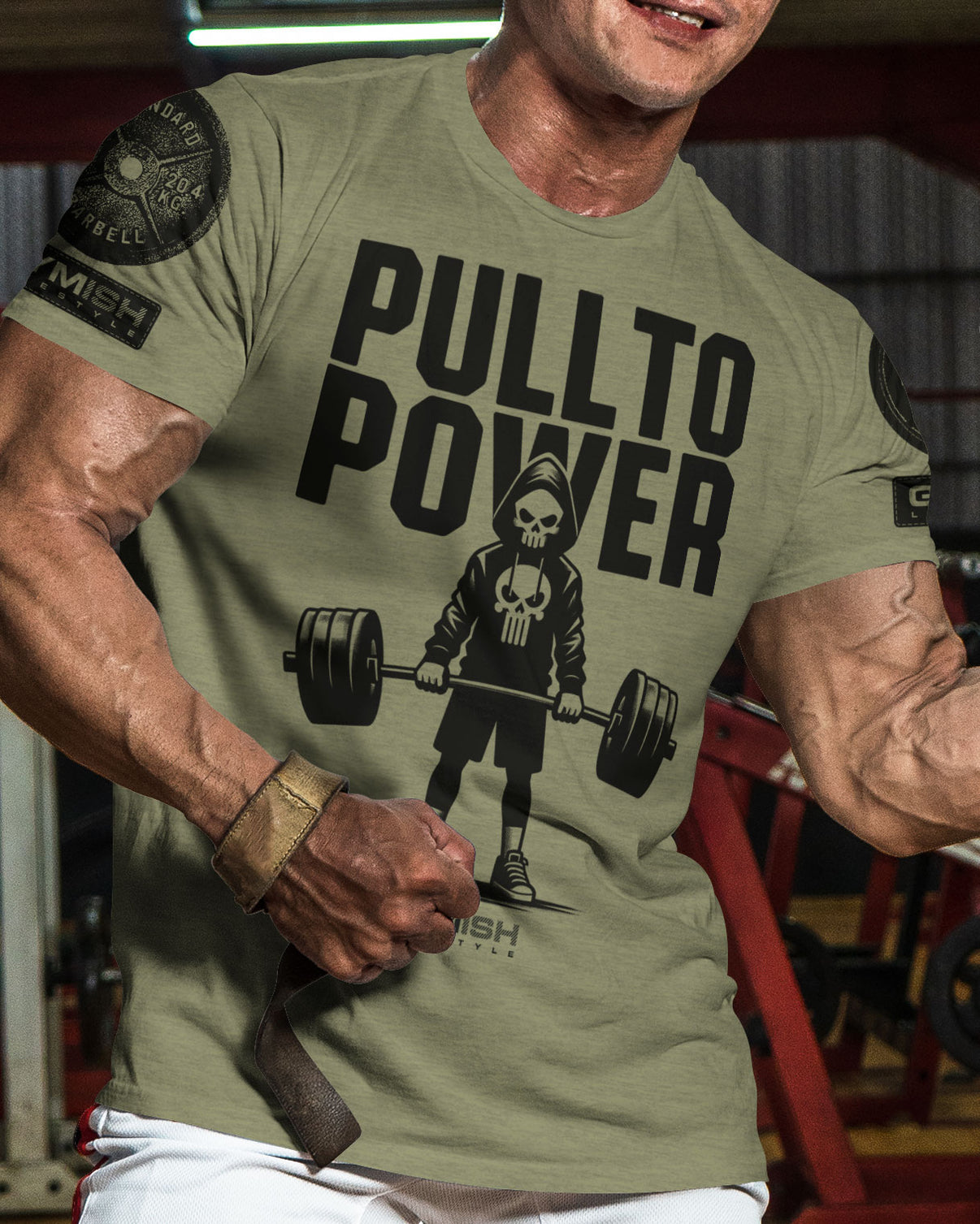 096. PULL TO POWER Funny Workout Gym T-Shirt for Men – Gymish