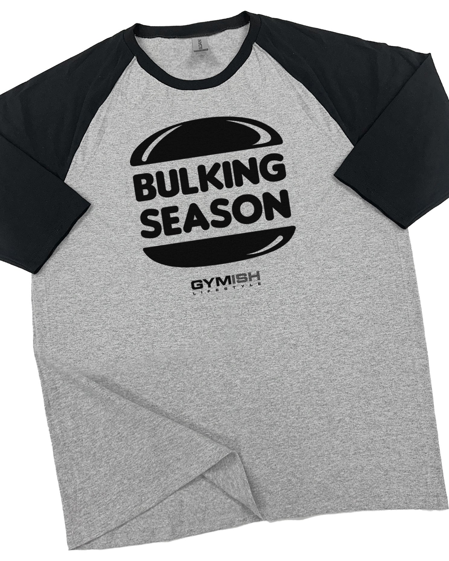 60- RAGLAN Bulking Season Workout Gym T-Shirt for Men – Gymish