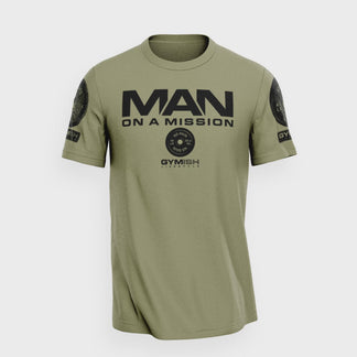 Man On A Mission Workout T-Shirt, Funny Gym Shirts, Lifting T-Shirt ...